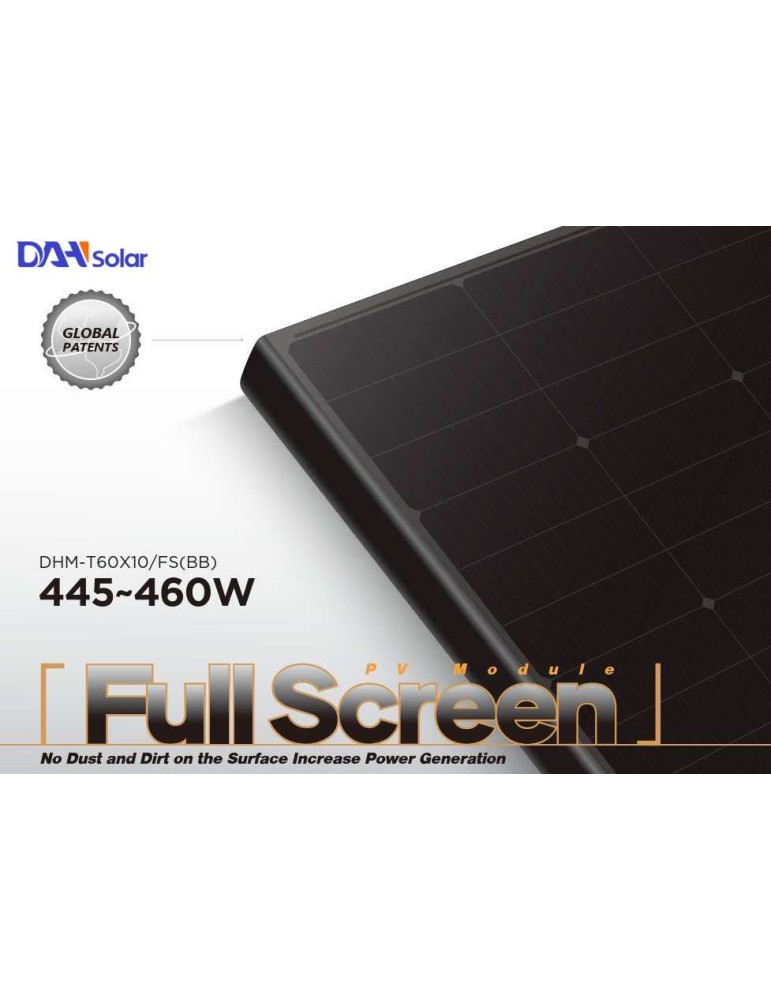 455W DAH Solar Full Screen DHM-T60X10/FS(BB) PV Module 455W DAH Solar Full Screen DHM-T60X10/FS(BB) PV Module